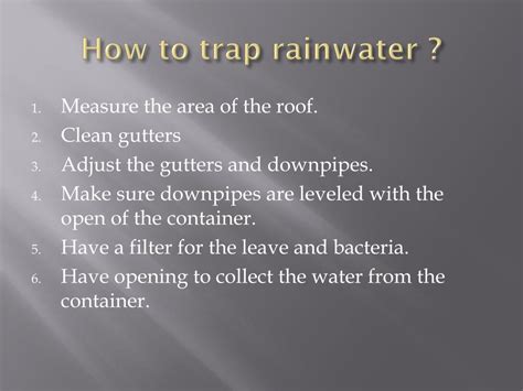 Ppt Trapping Rainwater Powerpoint Presentation Free Download Id