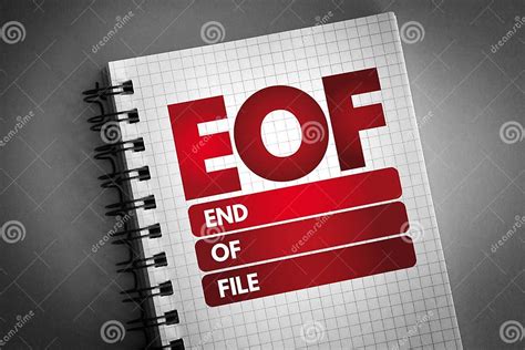 记事本技术概念背景中的eof结束文件缩写 库存图片 图片 包括有 技术 文件 从属 功能 运行 219274079