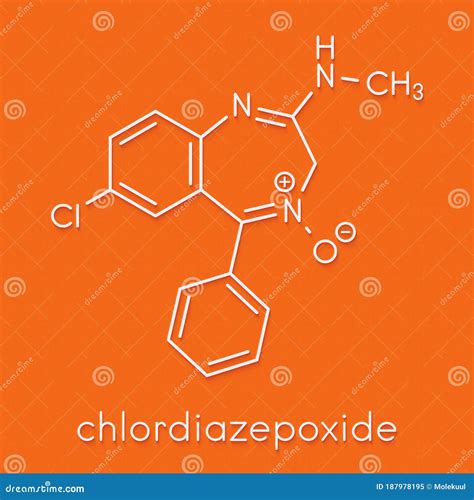 Chlordiazepoxide Sedative And Hypnotic Drug Chemical Structure