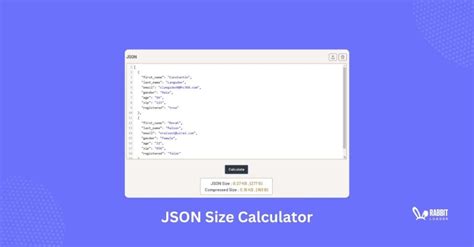 Online JSON Size Calculator Tool - RabbitLoader