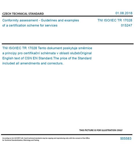 TNI ISO IEC TR Conformity Assessment Guidelines And Examples Of A Certification Scheme