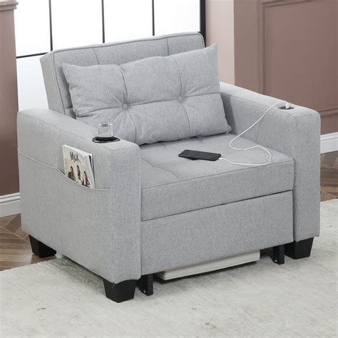 Latitude Run® Marcio Upholstered Convertible Backrest Single Sofa Bed