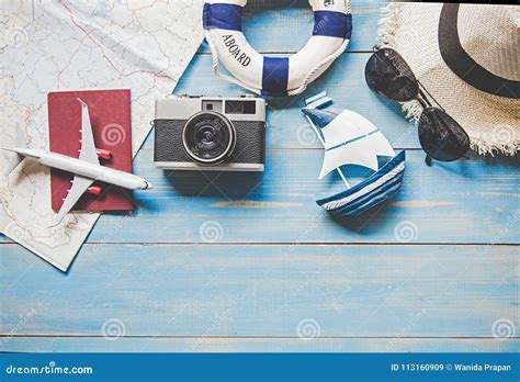 Planning A Trip Brazilian Passport On City Map With Euro Bills Money