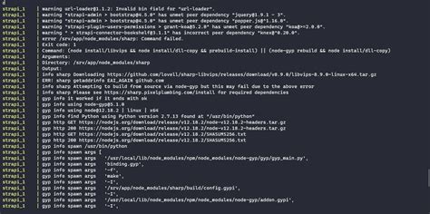 Not Able To Create Project With Docker · Issue 230 · Strapistrapi Docker · Github