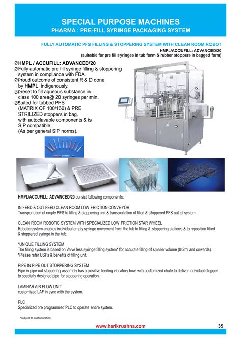Automatic Injectable Vial Filling Line PDF