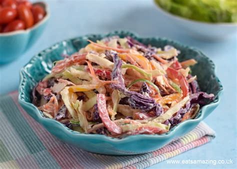 Easy Rainbow Coleslaw Recipe Eats Amazing