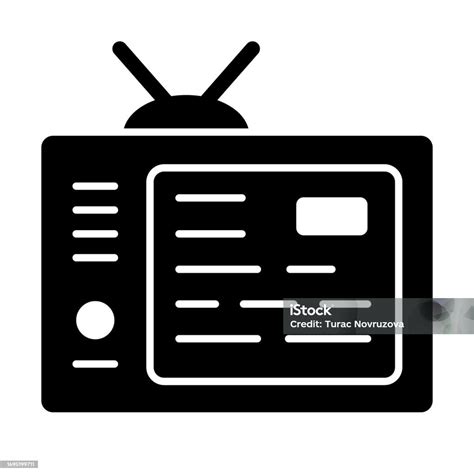 화면 솔리드 아이콘 미디어 개념 흰색 배경에 Tv 화면 기호에 대한 정보 모바일 및 웹용 글리프의 텔레비전 아이콘에 대한 뉴스를