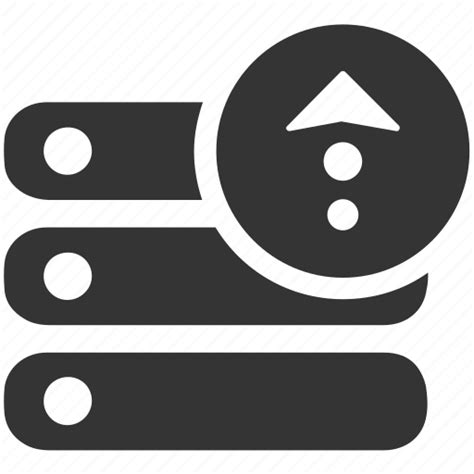 database server storage upload icon download on iconfinder
