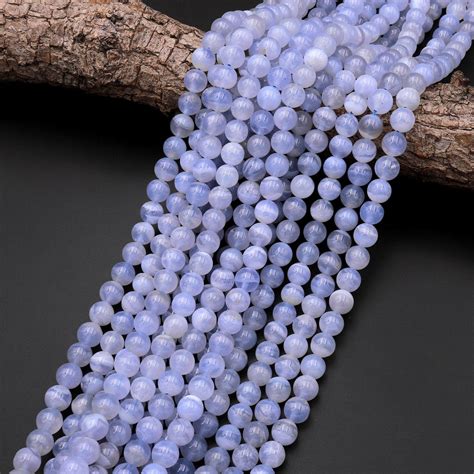Natural Blue Lace Agate Beads 4mm 6mm 8mm 10mm Round Beads 155 Stran