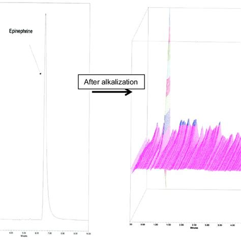 Hplc Chromatogram Of Epinephrine 20 µg Ml Rta 50 Ml Syringe Pda At
