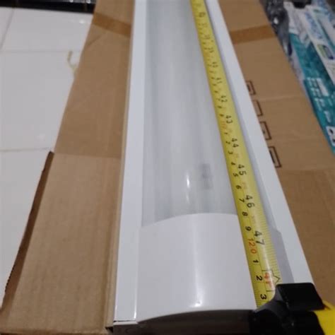 Jual Kap Lampu Rm 2x18 Outbow Tempel Komplit Lampu Tl T8 Led 2x9w