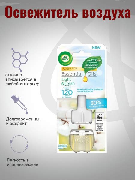 Сменный флакон Air Wick Хлопок и Свежий воздух, 19 мл - купить с ...