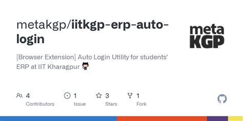 Github Metakgp Iitkgp Erp Auto Login Browser Extension Auto Login