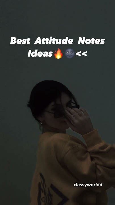 Best Attitude Notes Ideas 🔥🌚 Attitude Instagram Instagramyoutube