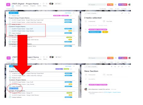 Duplicating A Sections And Their Associated Tasks Tips And Tricks