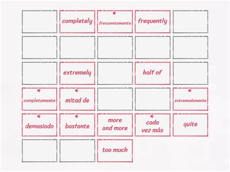 Intensifiers And Quantifiers Basic Matching Pairs