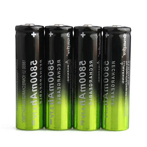 5800mAh SKYWOLFEYE 18650 Battery 3 7v Li Ion Rechargeable Batteries