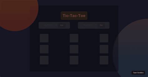 Tic Tac Toe Forked Codesandbox
