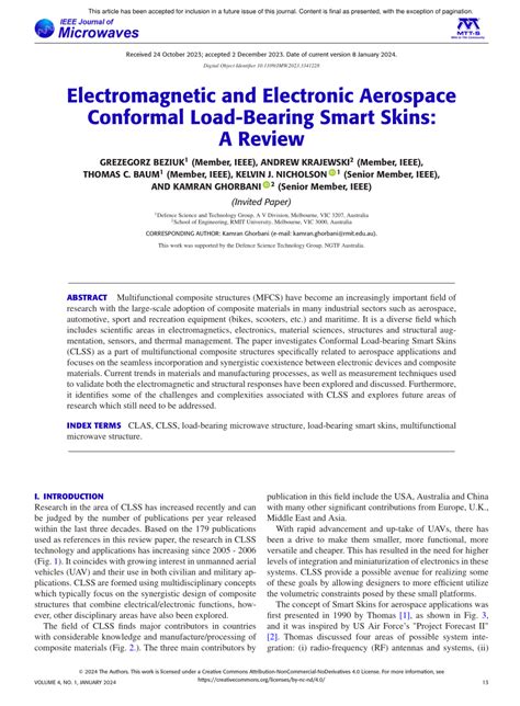Pdf Electromagnetic And Electronic Aerospace Conformal Load Bearing