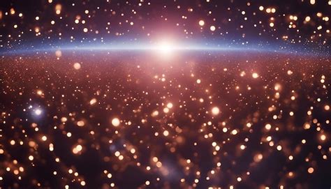 Premium Ai Image Glowing Particles And Stars In Space Computer Generated Abstract Background