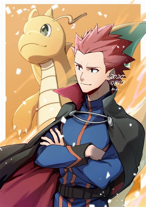Lance And Dragonite Pokemon And 1 More Drawn By Mugiccha2 Danbooru