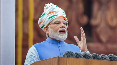 Decoding Pm Modis 76th Independence Day Look White Safa With