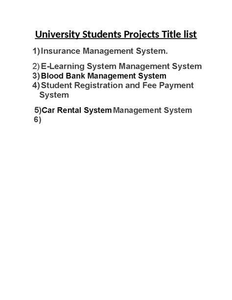 University Students Projects Title List Numerical Computing 2 E University Students Projects Title List Numerical Computing 2 E