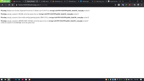 Php Warning Mysqliconnect Hy0002006 Mysql Server Has Gone