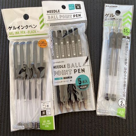 ゲルインクペン・ボールペンセット メルカリ