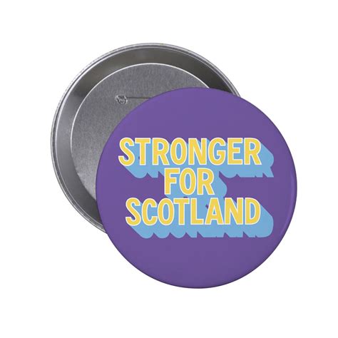Exclusive Stronger For Scotland Badge By Rachel Millar The Official