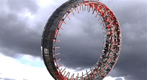 Sci Fi Dark Gravity Ring 3d Model Cgtrader