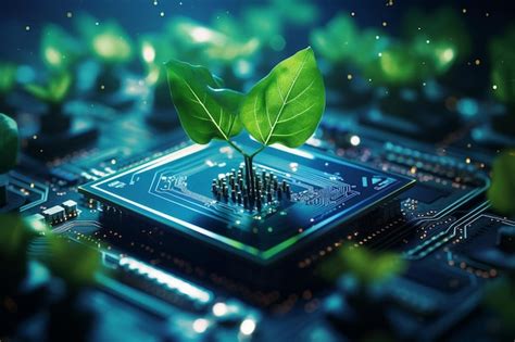 Premium Ai Image Electronic Chip Background Board Digital Microprocessor Hardware Information