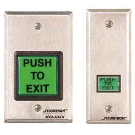 Securitron Magnalock Corp Eeb2 Emergency Exit Button 1 Gang Spst 12 24 Volt Dc With 30