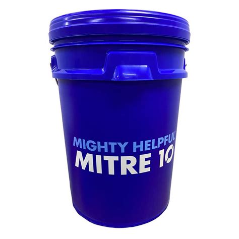 Mitre 10 Plastic Bucket With Lid Blue 20l By Mitre 10 At Mitre 10