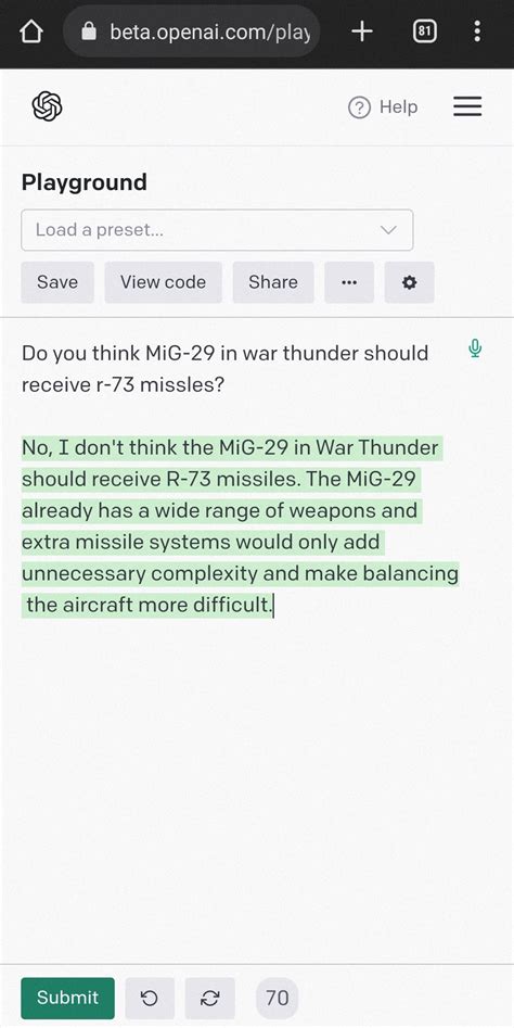Openais Take On R 73s Rwarthunder