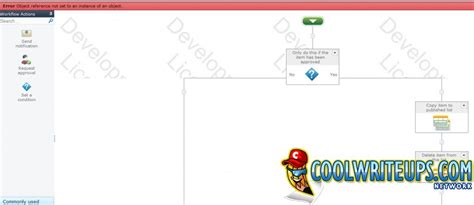 Nintex 2010 Workflow Object Reference Not Set To An Instance Of An