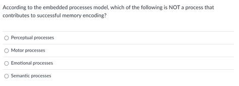 Solved Baddeleys Working Memory Model Proposes That Working