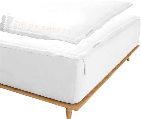Cotton Zip On Sheets™ Queen Size Zipper Fitted Sheets