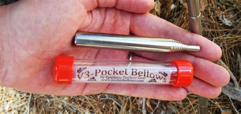 Compact Pocket Bellow Bring Fire When Motorcycle Camping