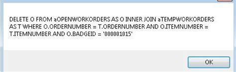 Delete Rows From A SQL Table Based On Another Table Databases Spiceworks Community