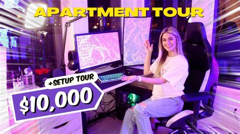 My Los Angeles Apartment Tour 10 000 Gaming Setup YouTube