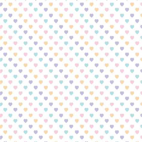 Itty Bitty Pastel Rainbow Hearts Pattern Acrylic Sheets Custom Made