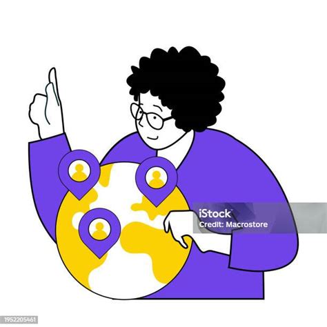 웹을 위한 평면 디자인의 만화 사람들과 함께 모집 개념 국제 기관에서 공석을 열 새로운 후보자를 찾는 여성 소셜 미디어 배너