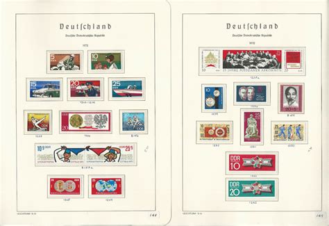 Germany Ddr Stamp Collection On 24 Hingless Lighthouse Pages 1969 72