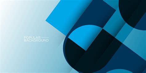 Modern Abstract Geometric Background Blue Color Design Simple Shapes Design Can Be Use For