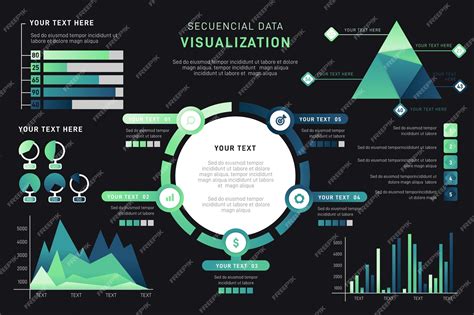 Premium Vector Gradient Data Visualization Infographic