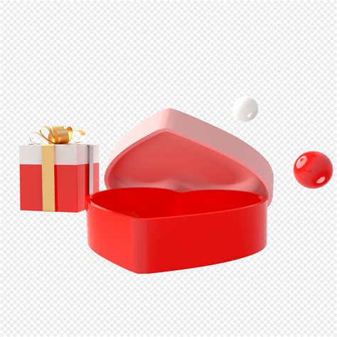 중국어 발렌타인 붉은 사랑 선물 상자 Png 일러스트 무료 다운로드 Lovepik