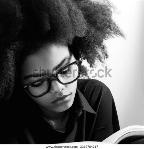 Black Teenager Girl Afro Hair Eyeglasses Ai Generated Image 2319704217
