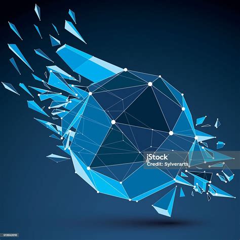 3 D ベクトルデジタル ワイヤ フレーム 球形オブジェクトに粒子が壊れています 3dのベクターアート素材や画像を多数ご用意 3d