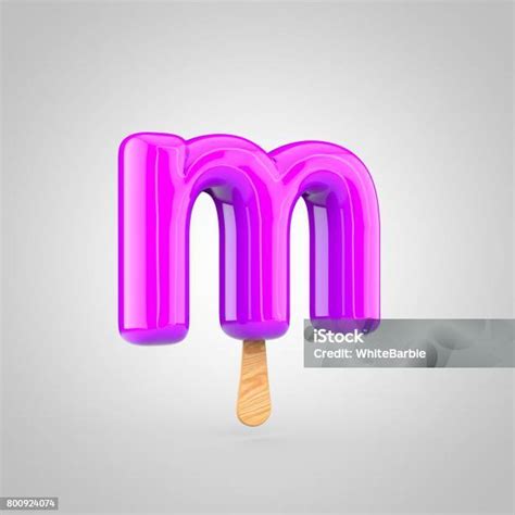 흰색 배경에 고립 된 아이스크림 편지 M 소문자 0명에 대한 스톡 사진 및 기타 이미지 0명 3차원 형태 건강한 식생활